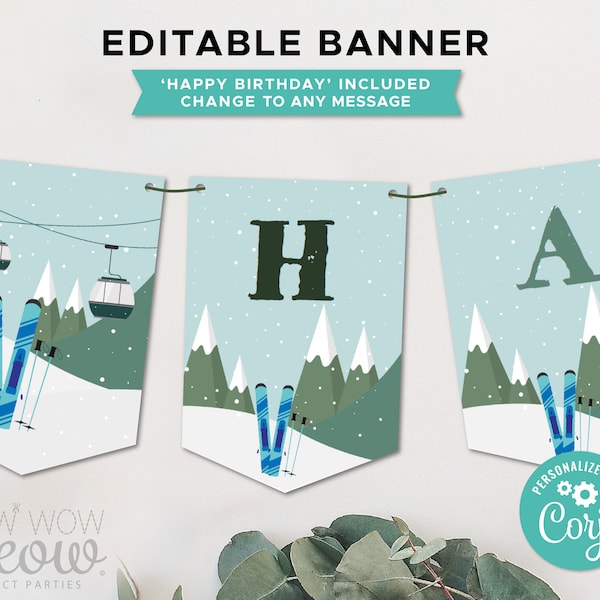 Skiing Birthdays - Etsy
