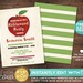 Retirement Party Apple Teacher Invitation Retired Invite INSTANT ...
