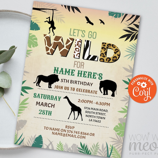Jungle Zoo Safari - Etsy