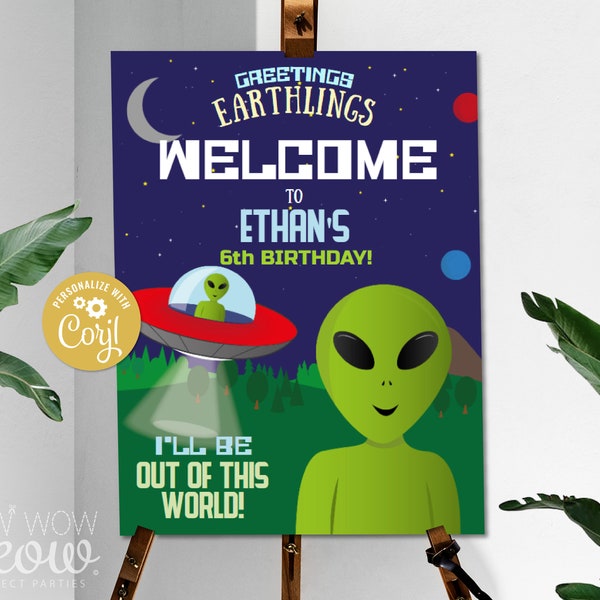 Alien Birthday Party - Etsy