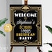 Art Deco Editable Sign Welcome Birthday Party 1920s Twenties 16 X 20 ...