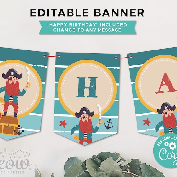 Pirate Banner - Etsy