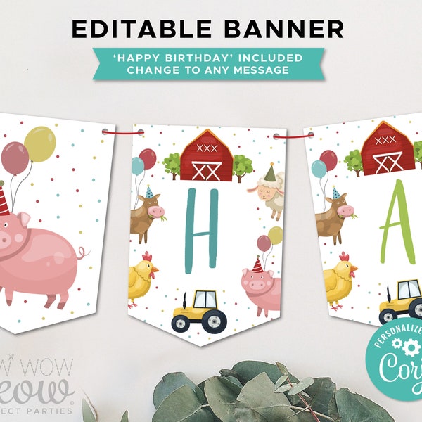 Farm Birthday Decorations - Etsy