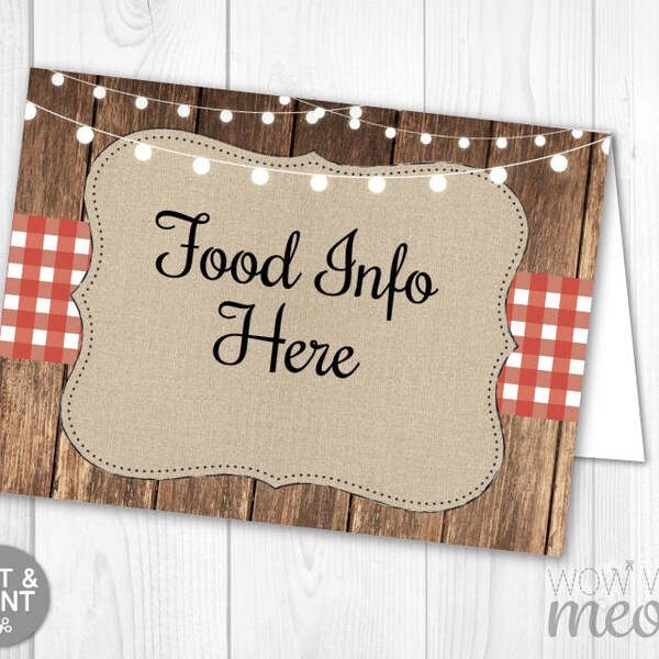 Wood Tent Signs - Etsy
