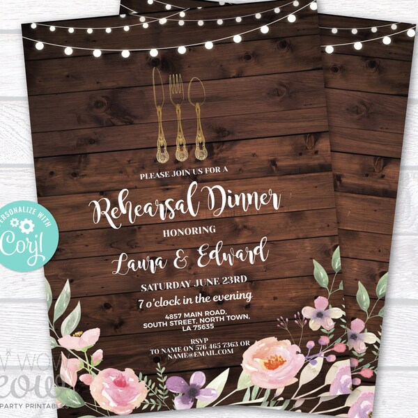 Dinner Invitation - Etsy