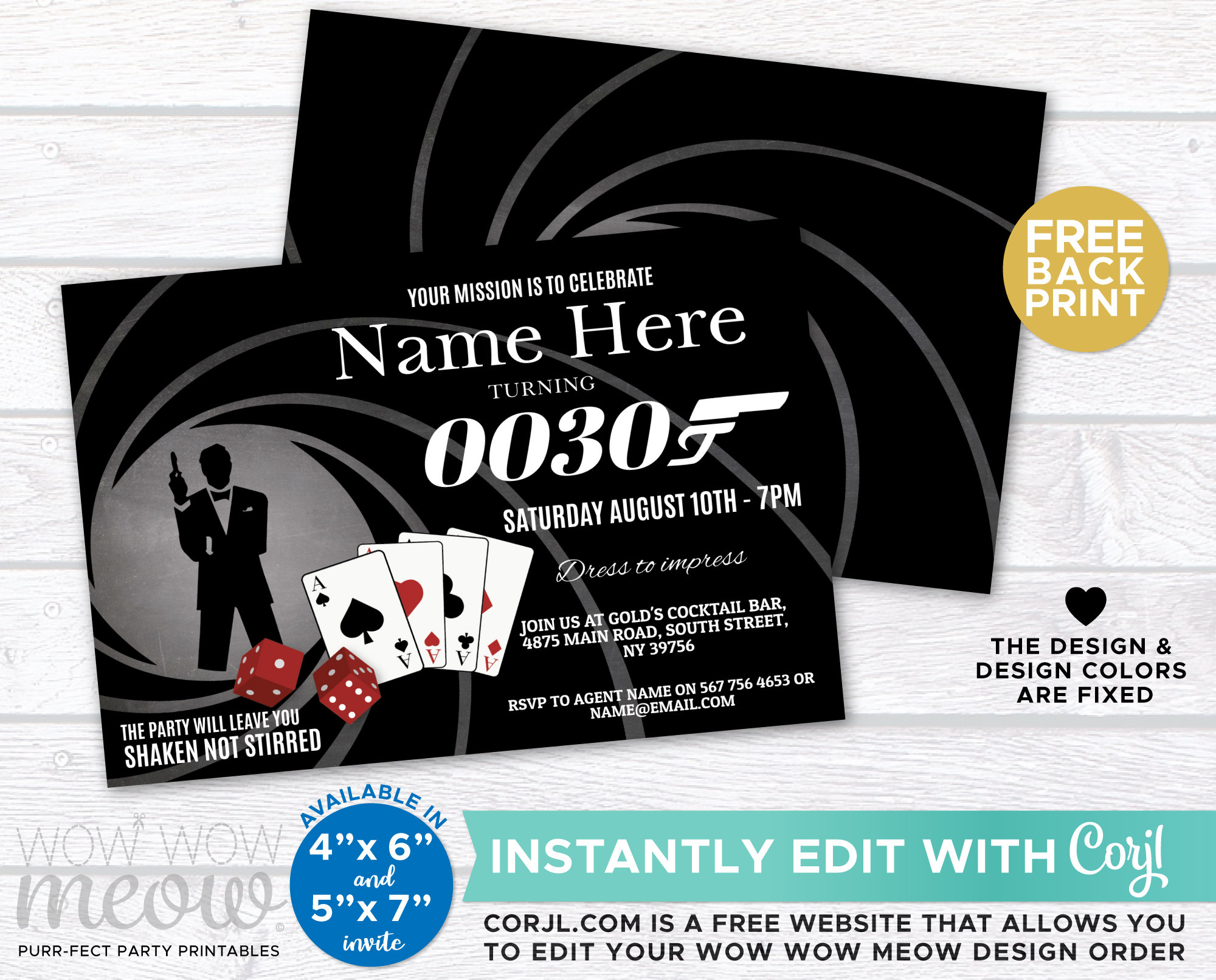 Secret Agent Invitation Spy Party Invite INSTANT DOWNLOAD Detective ...