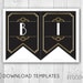 Art Deco 1920's Party Banner INSTANT DOWNLOAD Gatsby Bunting Flags ...