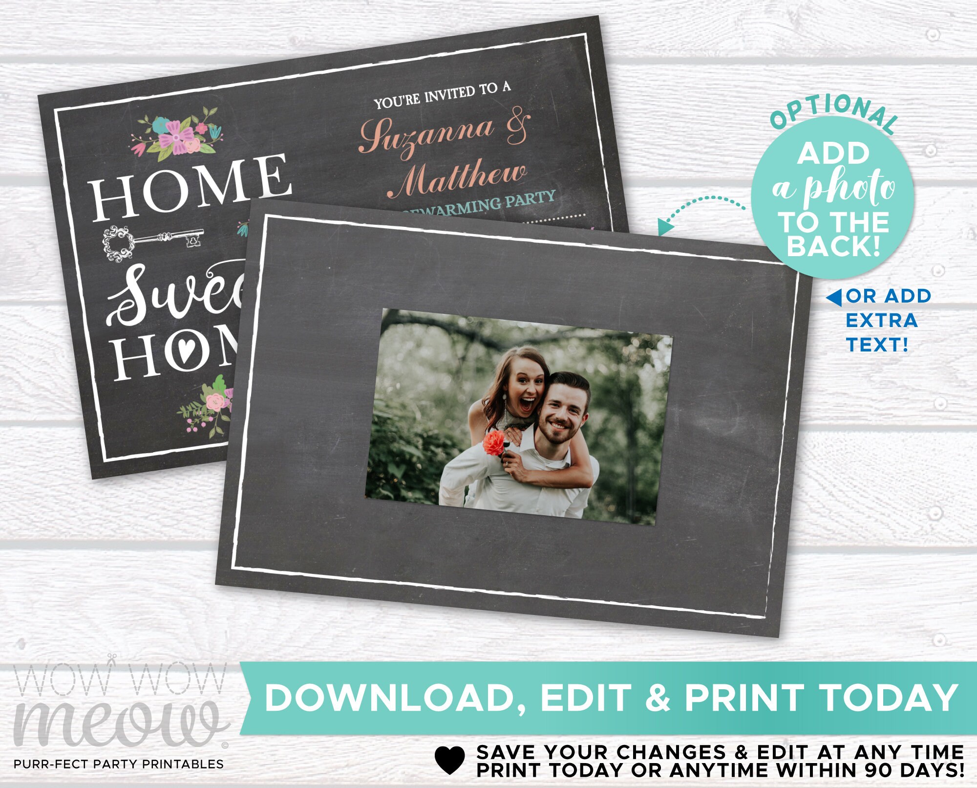 Housewarming Invite New House Invitation Home Sweet Home | Etsy