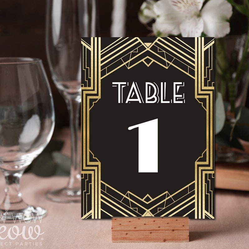 1920s Table Numbers - Etsy