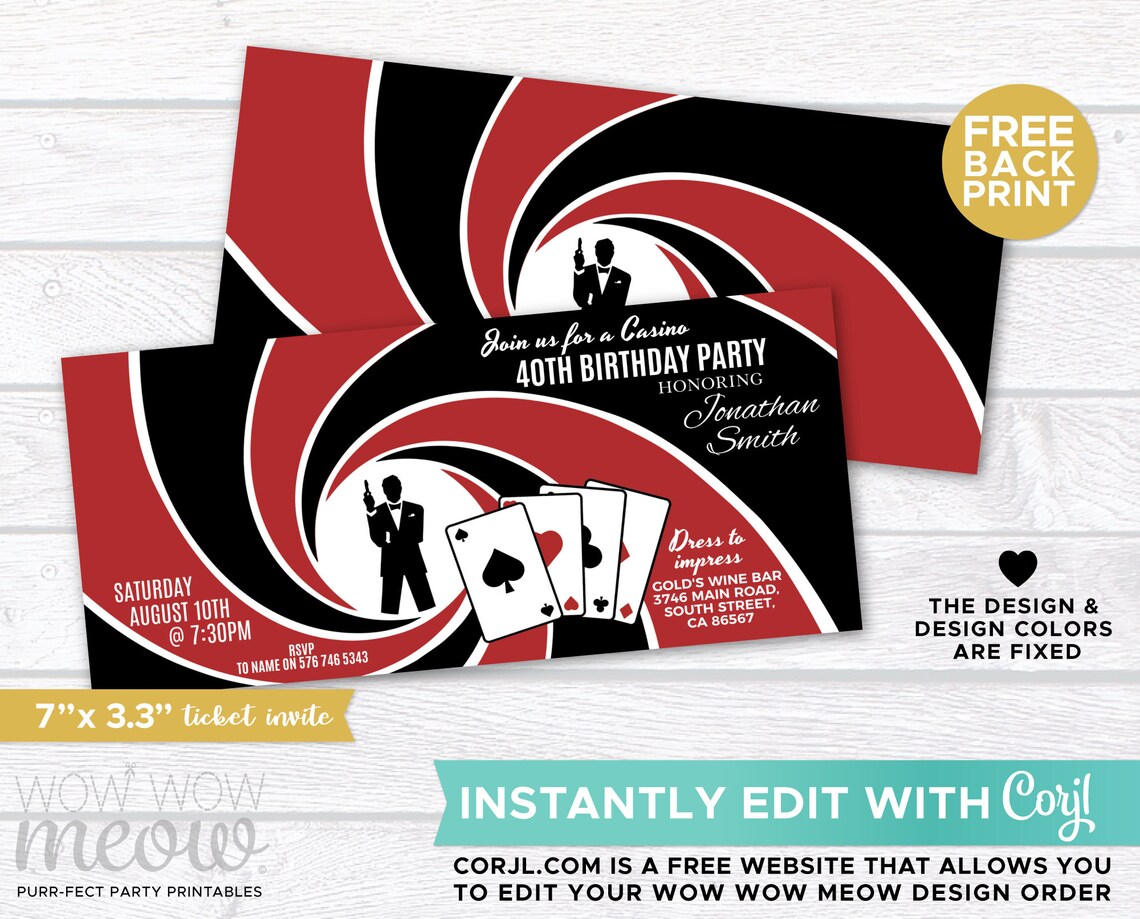 Secret Agent Invite Spy Party INSTANT DOWNLOAD Detective | Etsy