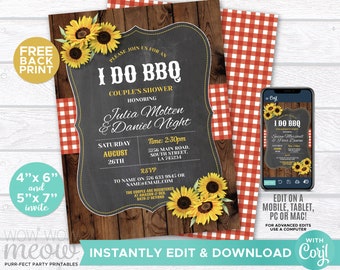 I Do Bbq Invite | Etsy