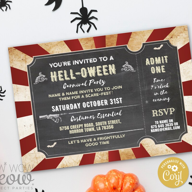 Carnival Invite - Etsy