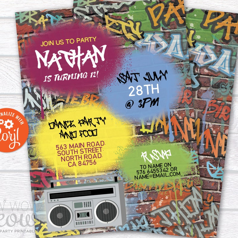 Graffiti Party - Etsy