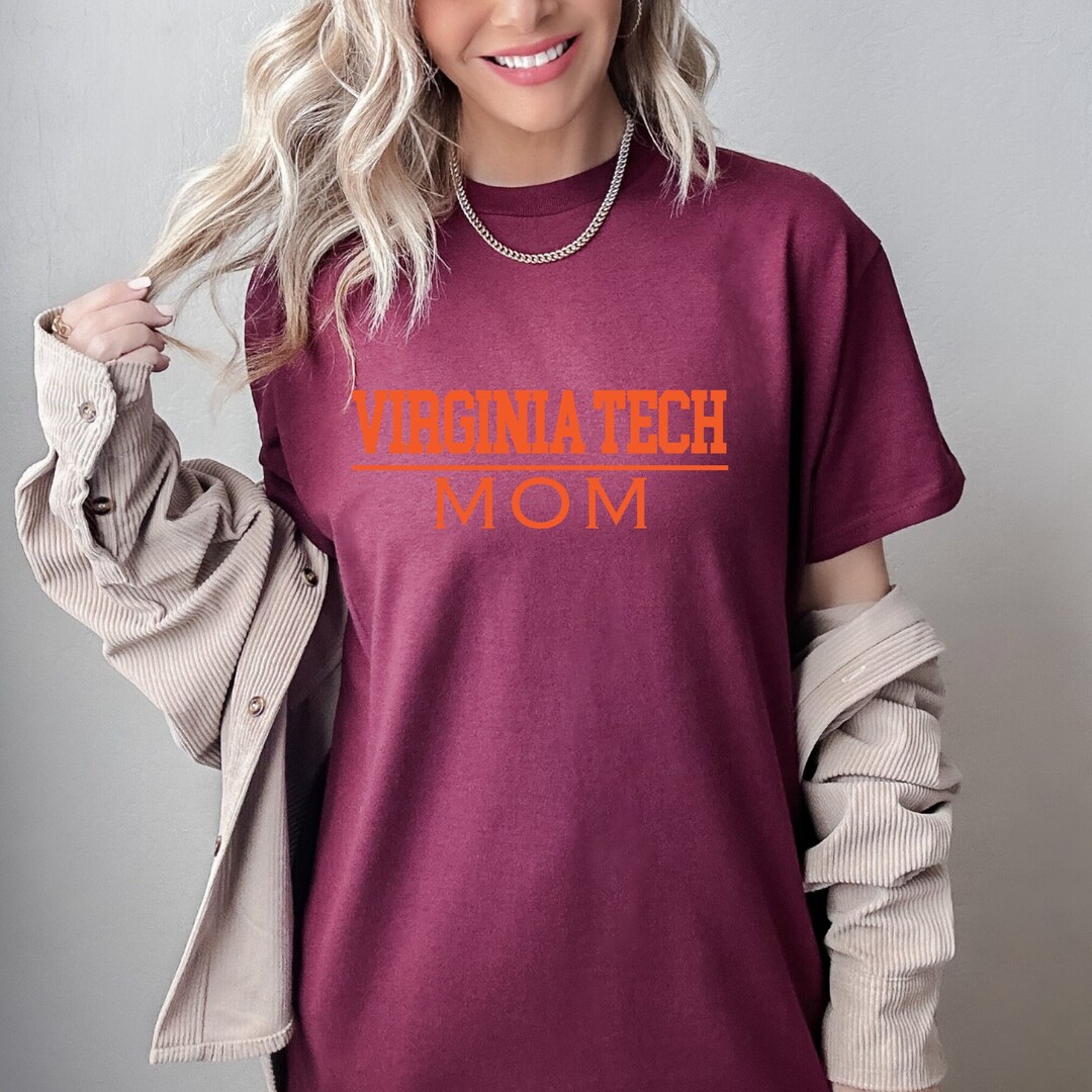 Virginia Tech Mom Gildan Apparel Handmade Gift Football Shirt Hokies ...
