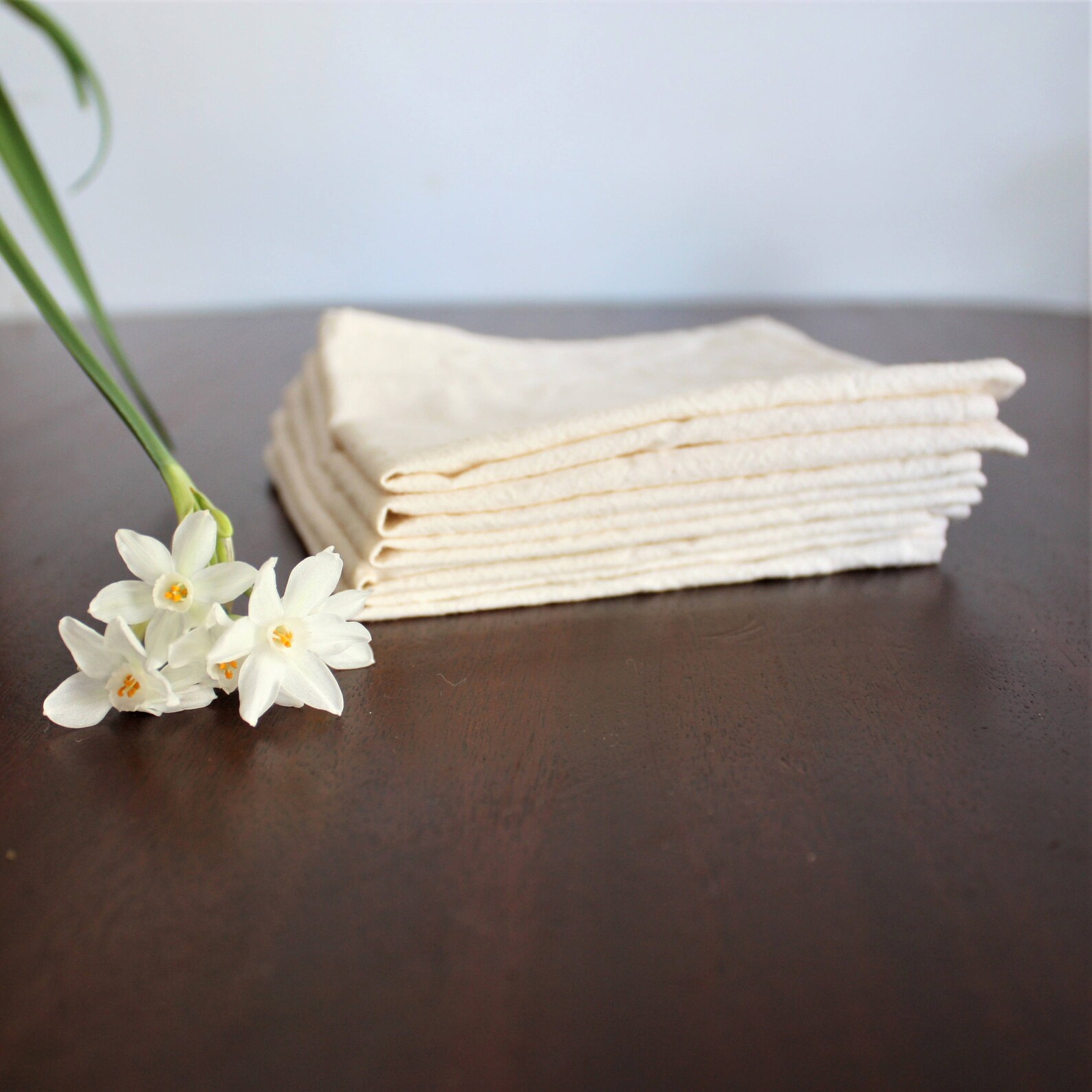 Muslin Handkerchief Pocket Square Reusable Tissue 100% Unbleached ...