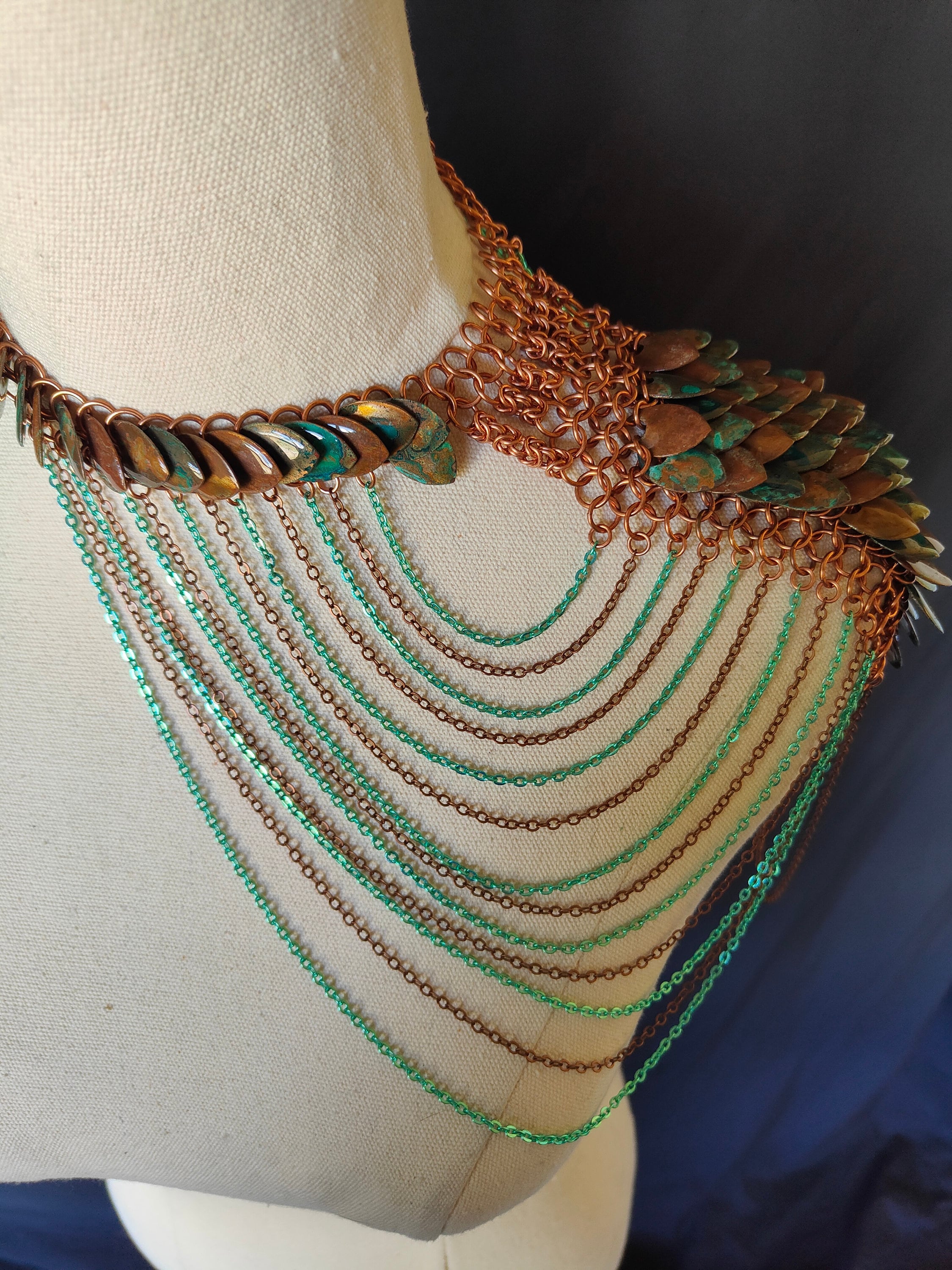 Chainmail & Scalemail This Corrosion Shoulder Armour / Armor / Gothic ...