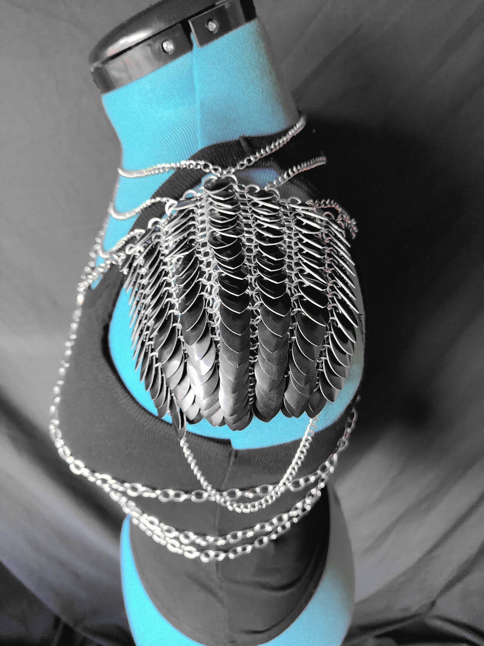 Chainmail & Scalemail Shoulder Armour / Harness / Armor / Gothic ...