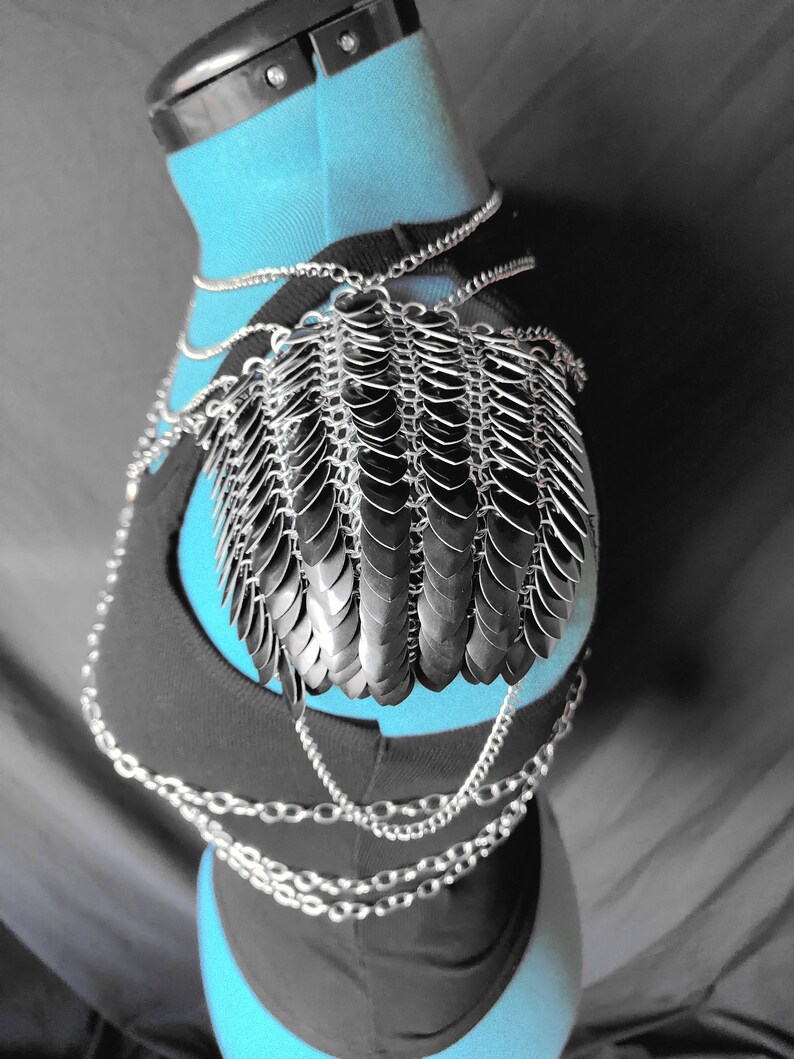 Chainmail & Scalemail Shoulder Armour / Harness / Armor / Gothic ...