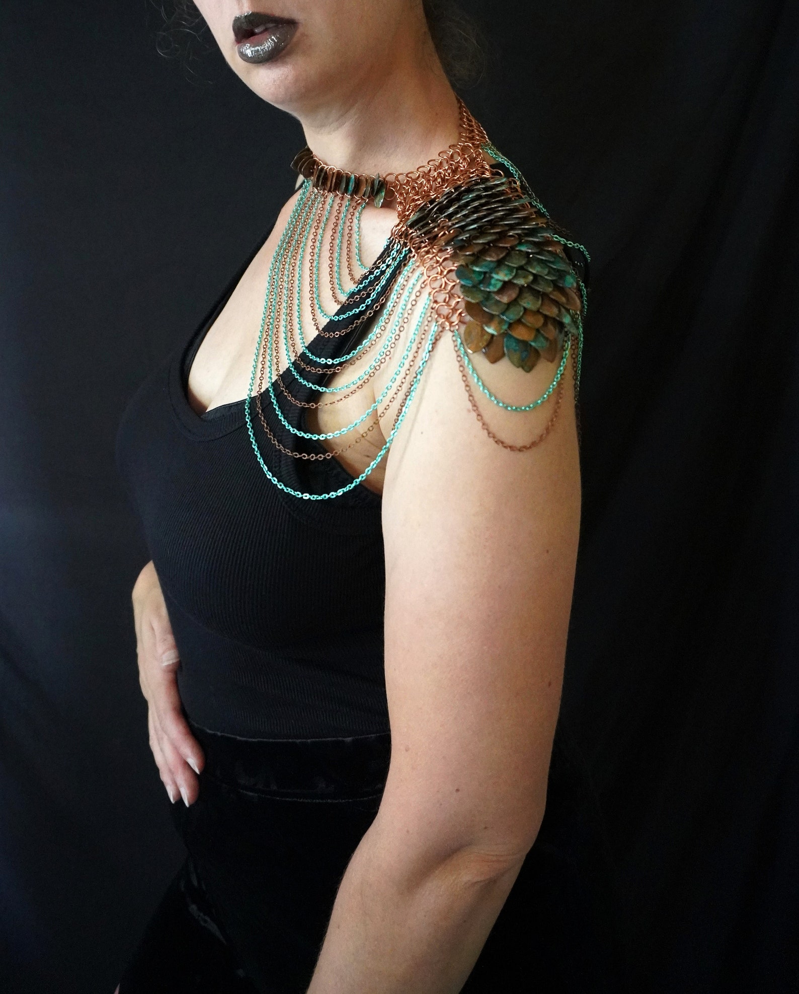 Chainmail & Scalemail This Corrosion Shoulder Armour / Armor / Gothic ...