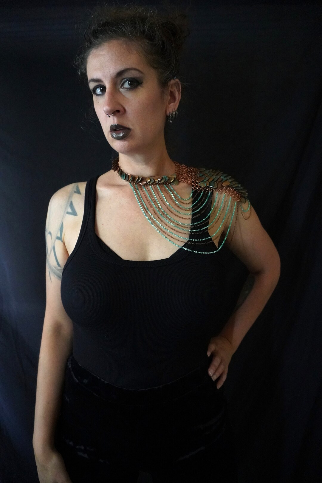 Chainmail & Scalemail This Corrosion Shoulder Armour / Armor / Gothic ...