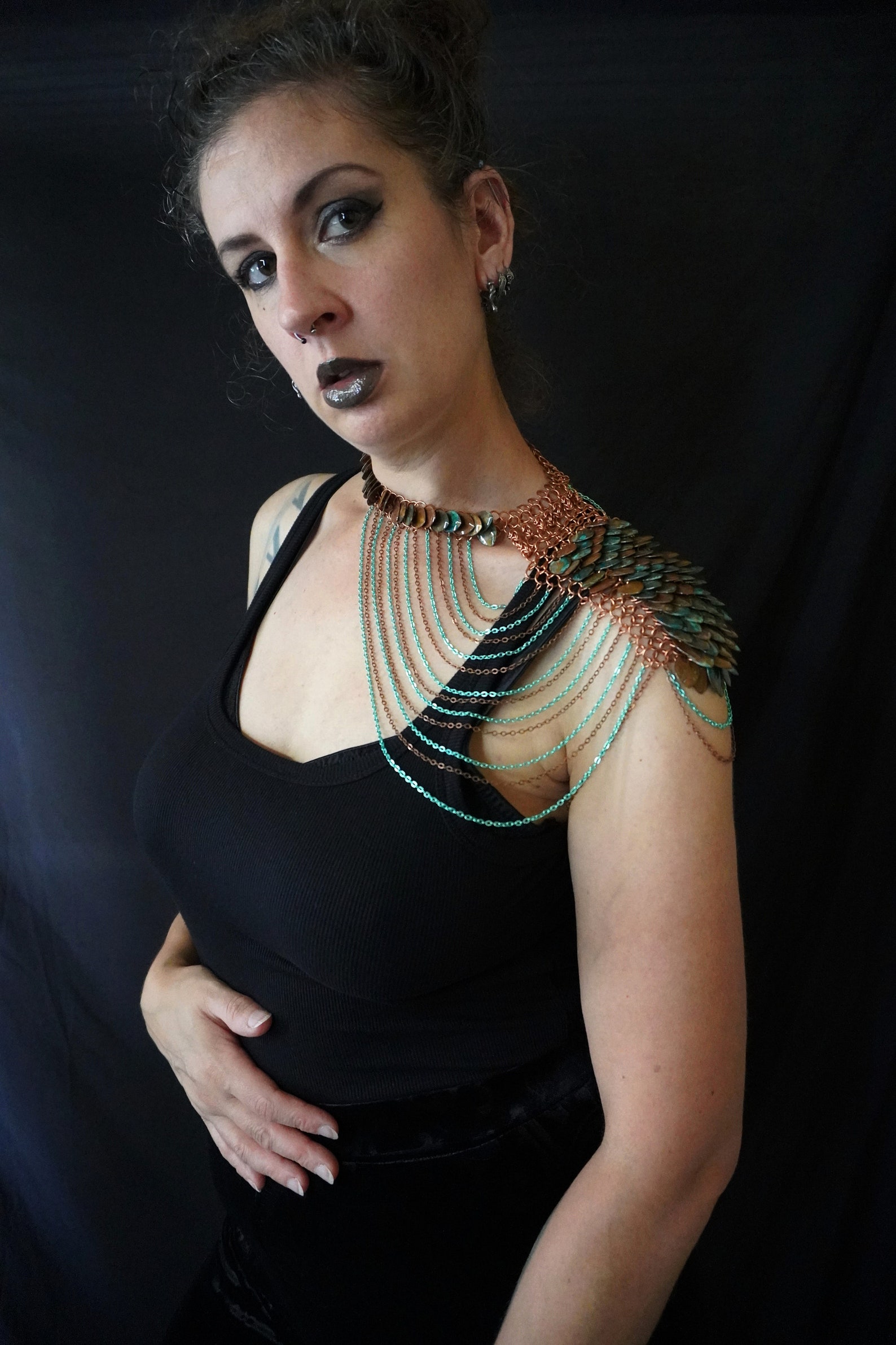 Chainmail & Scalemail This Corrosion Shoulder Armour / Armor / Gothic ...