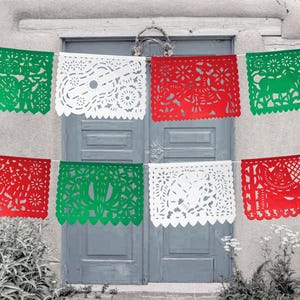 Mexican Papel Picado, 5 PK, Over 83 Feet Long, Fiesta Decoration ...