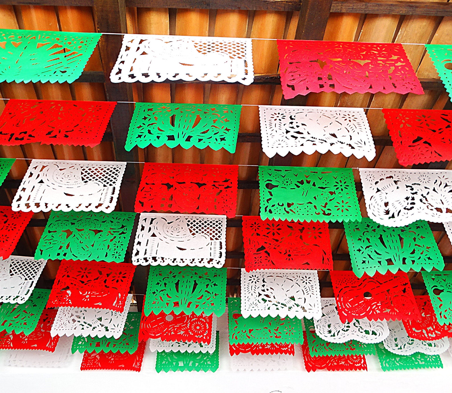 Mexican Papel Picado 5 PK Over 83 Feet Long Fiesta - Etsy