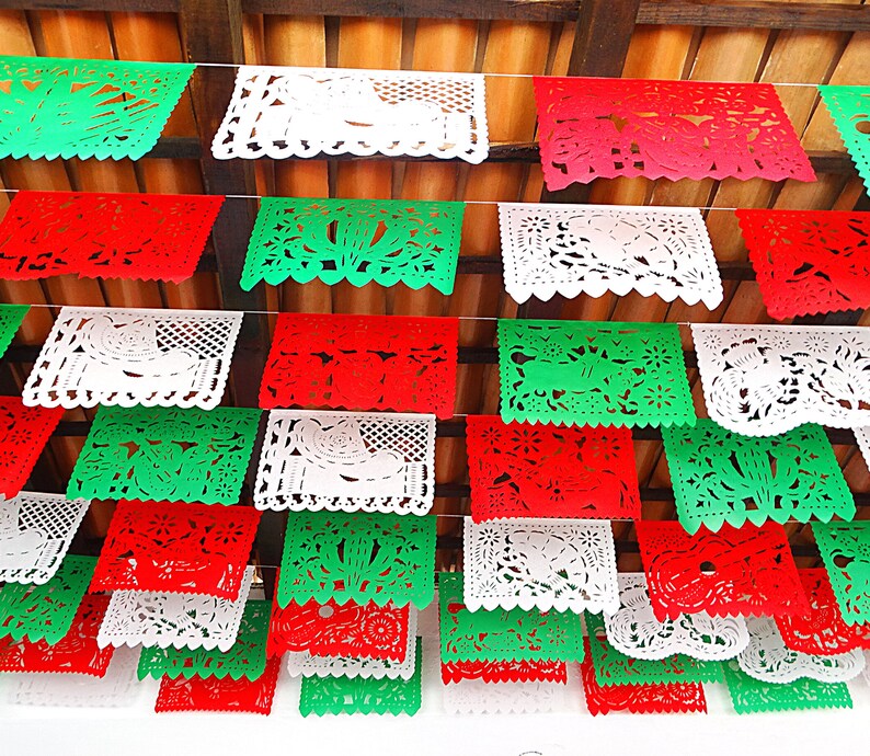 Mexican Papel Picado 5 PK Over 83 Feet Long Fiesta - Etsy