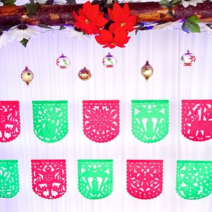 Christmas Banner, Papel Picado, Feliz Navidad Banner, Fiesta Decoration ...