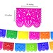 Vibrant Papel Picado Banner, Fiesta Party Decoration, 16 Ft - Etsy