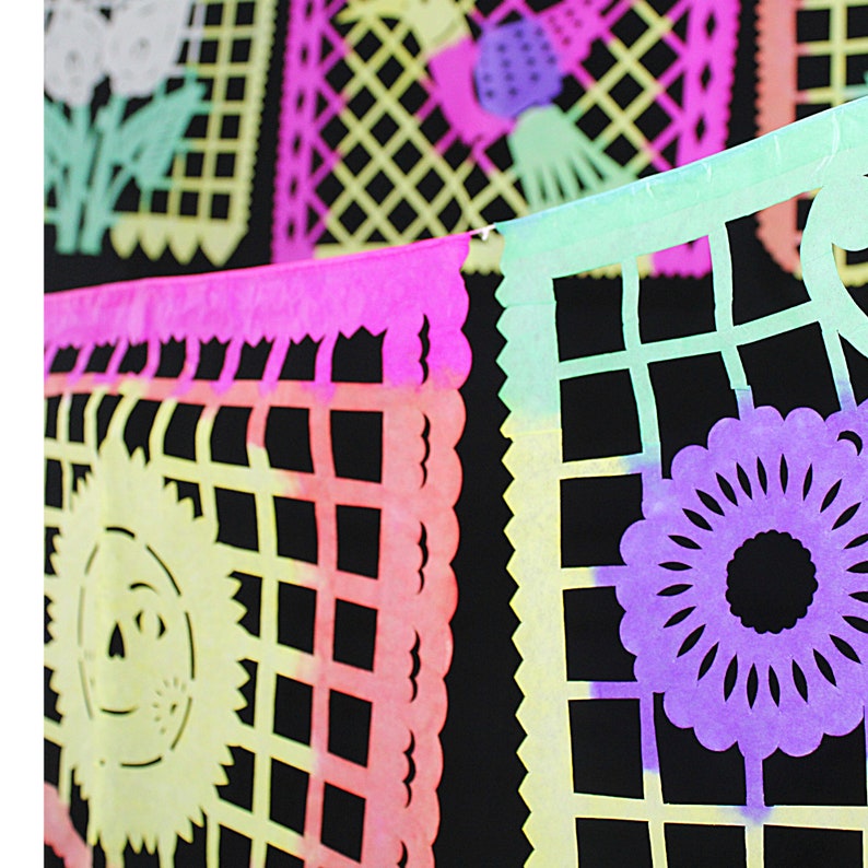 Large Mexica Papel Picado Banner 78 Ft Long Mexican Style - Etsy