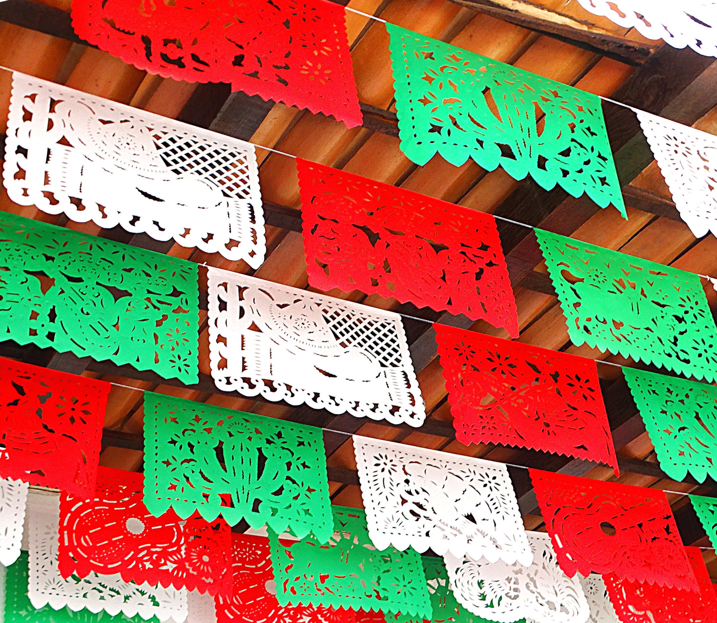 Mexican Papel Picado 5 PK Over 83 Feet Long Fiesta - Etsy