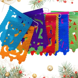 Papel Picado, 5 Pack, Fiesta Decoration, Paper Banner, Mini Banners ...