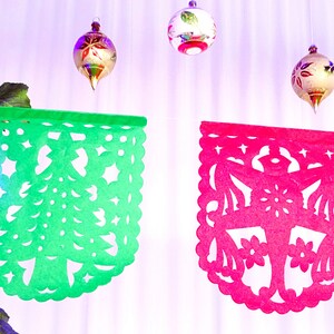 Christmas Banner, Papel Picado, Feliz Navidad Banner, Fiesta Decoration ...