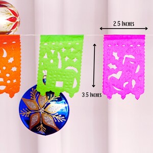 Papel Picado, 5 Pack, Fiesta Decoration, Paper Banner, Mini Banners ...
