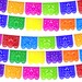 Vibrant Papel Picado Banner, Fiesta Party Decoration, 16 Ft - Etsy