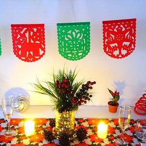 Christmas Banner, Papel Picado, Feliz Navidad Banner, Fiesta Decoration ...