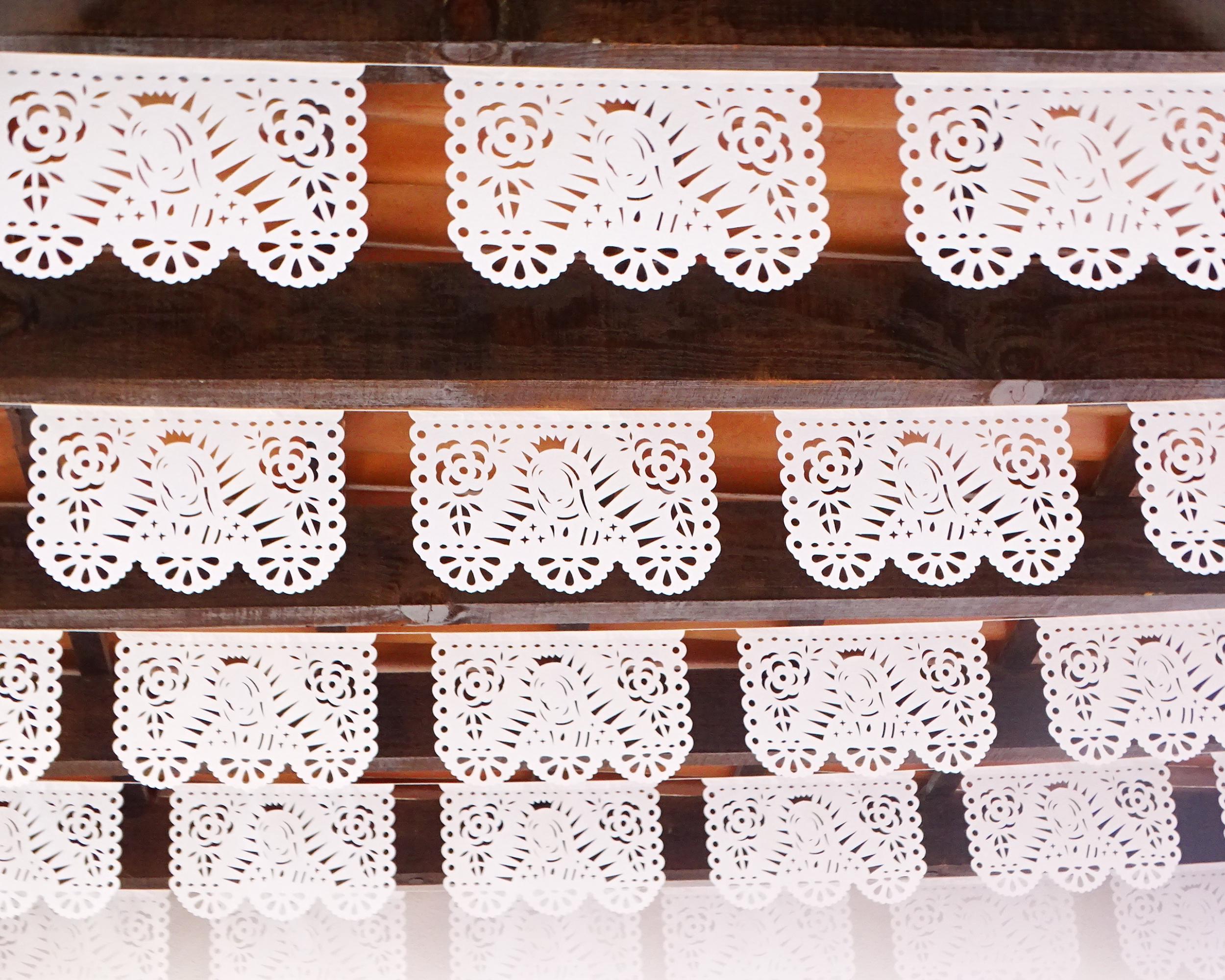 La Virgen De Guadalupe Papel Picado Banners, 5 Pack - Etsy
