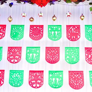Christmas Banner, Papel Picado, Feliz Navidad Banner, Fiesta Decoration ...