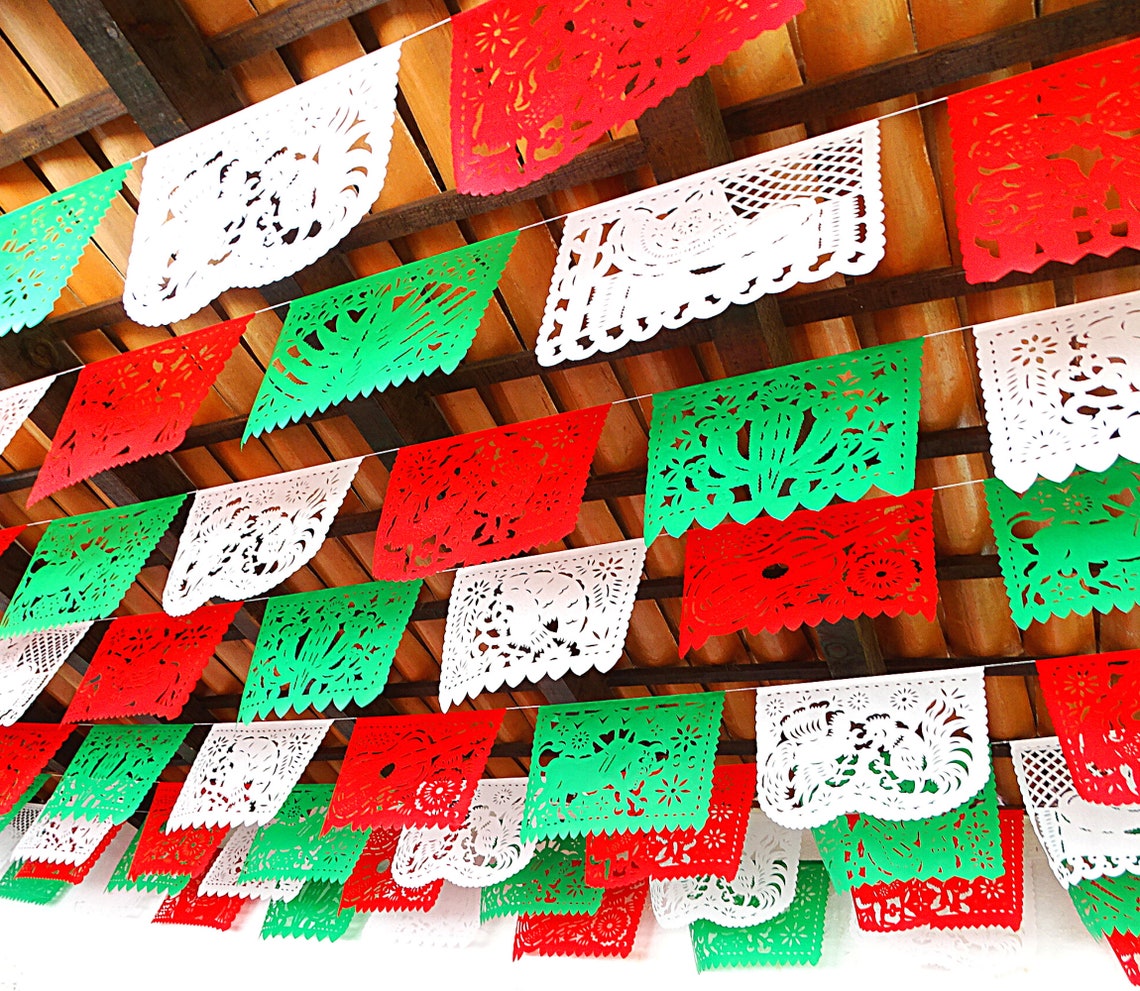 Mexican Papel Picado 5 PK Over 83 Feet Long Fiesta - Etsy