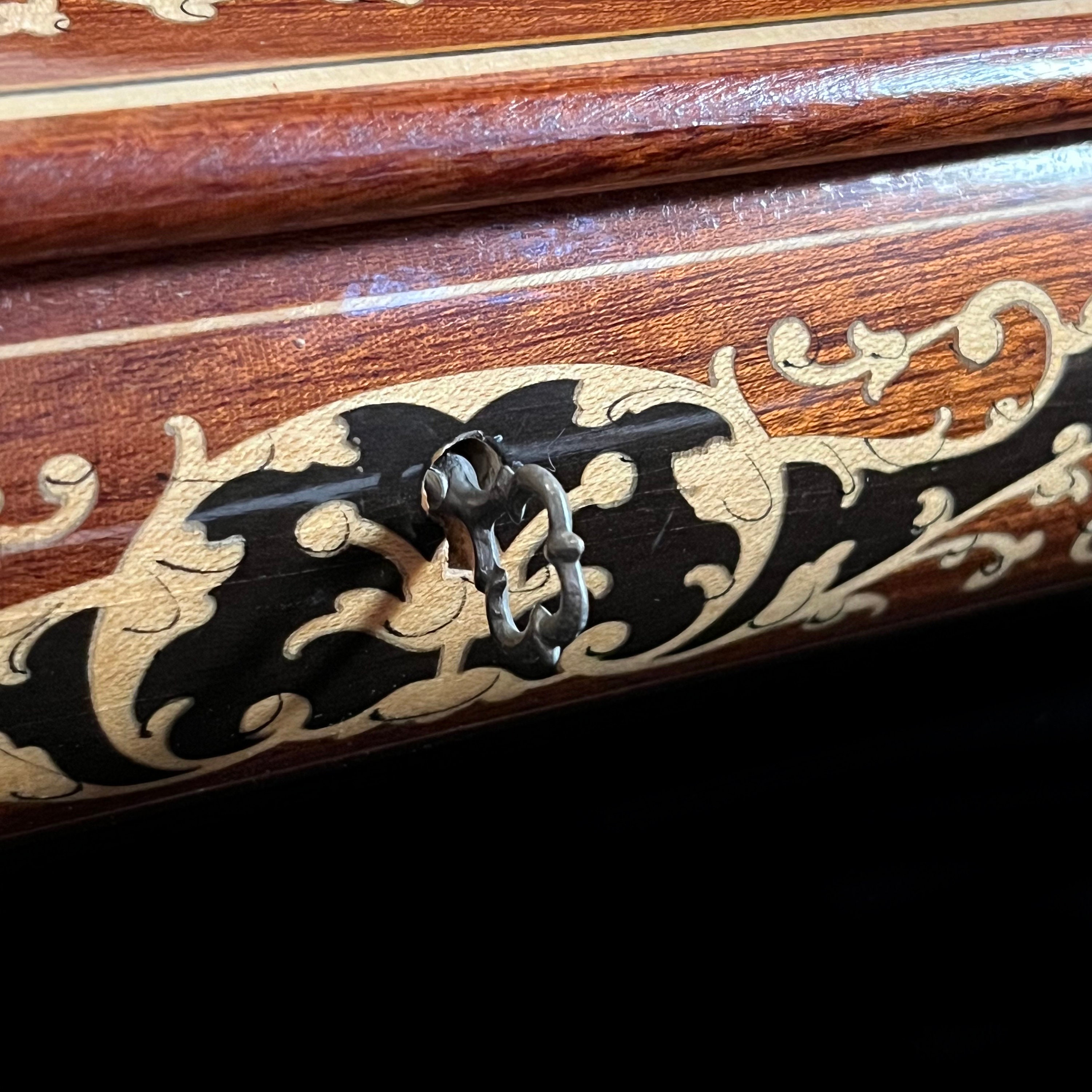 Stella Carillon Wood Music/jewelry Box With Key - Etsy