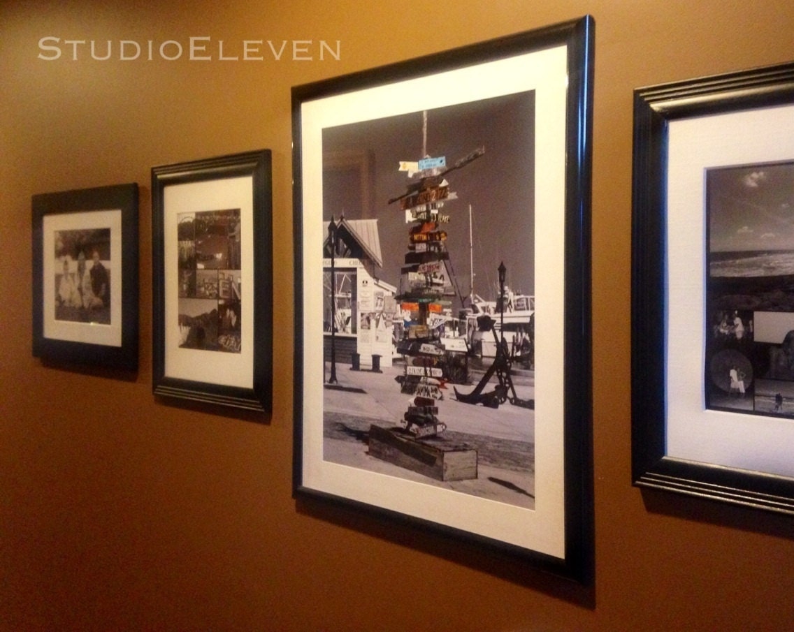 Key West Photography Arrows Sign Picture Black White Color Photography ...