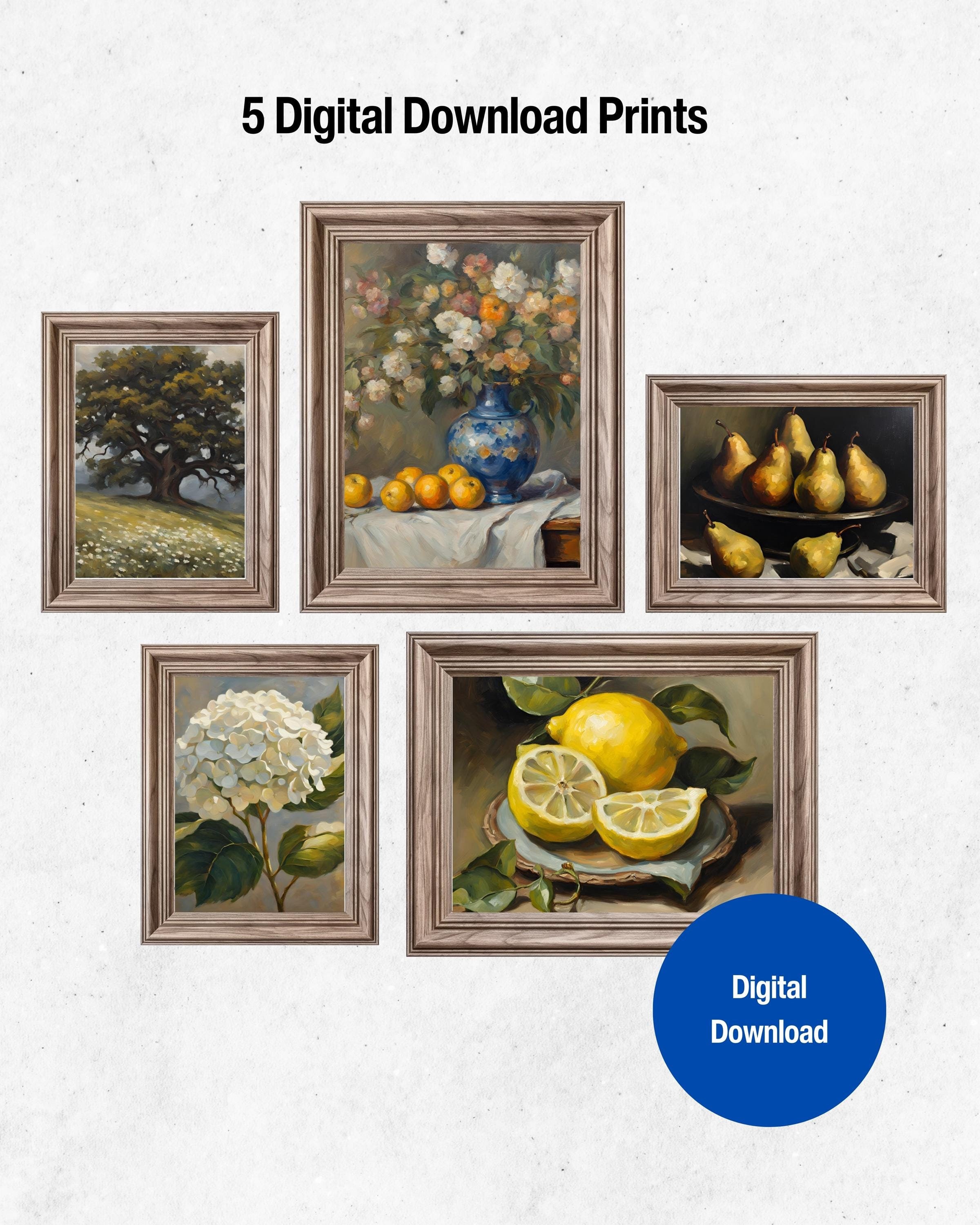 Charming Farmhouse Kitchen Art Bundle - Vintage Prints for Instant ...