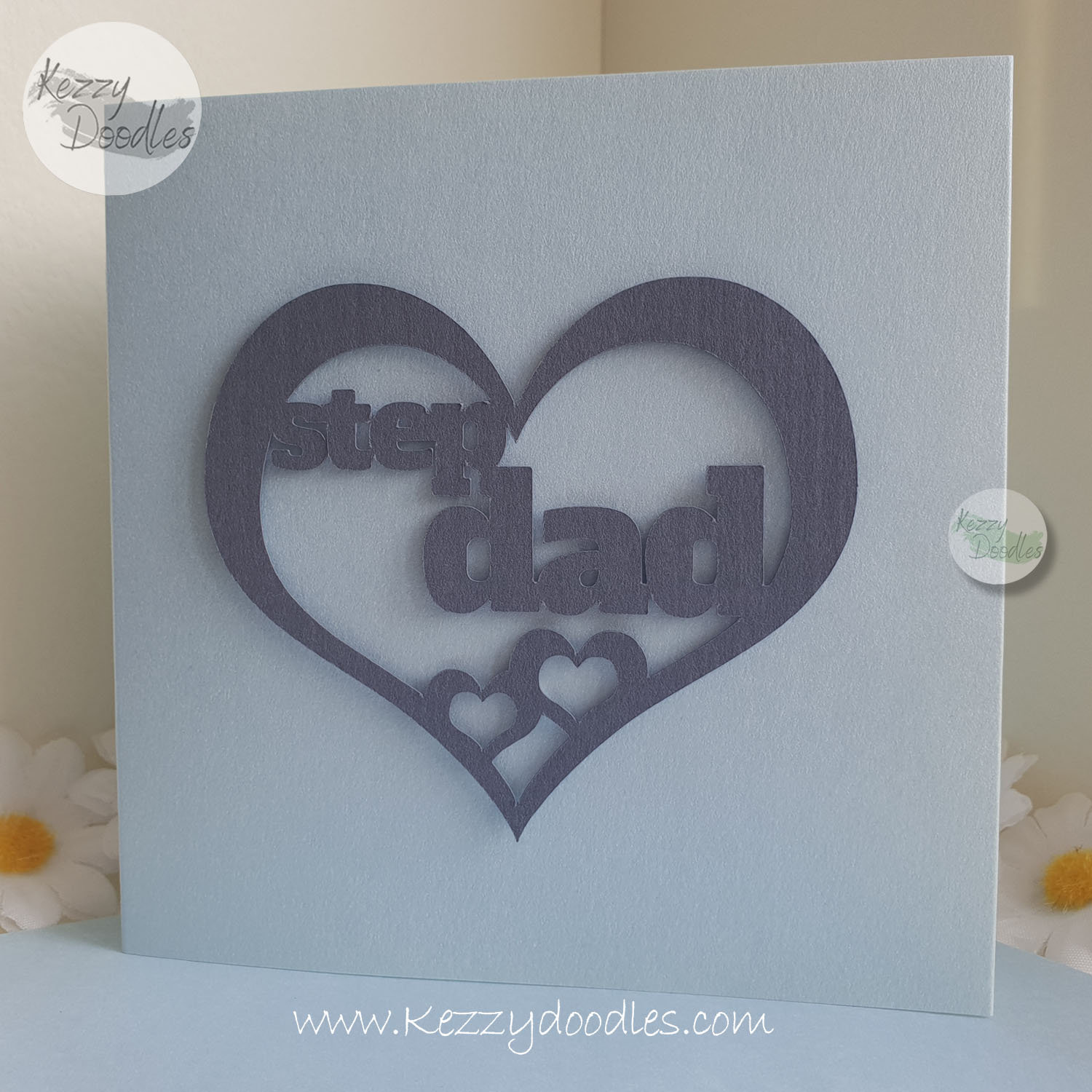 Step-dad in a Heart Papercutting Template by Kezzy Doodles Handcut ...