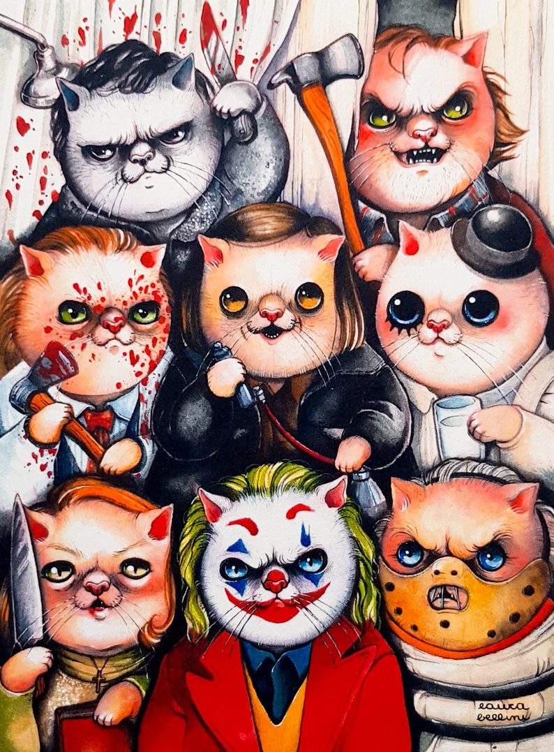 Movie Villains Cats Army Print Art Print Dedicated to the - Etsy