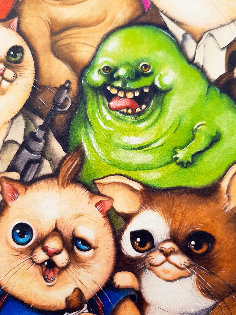 80s Cats Limited Edition Print Cult Movies From the Eighties - Etsy Denmark