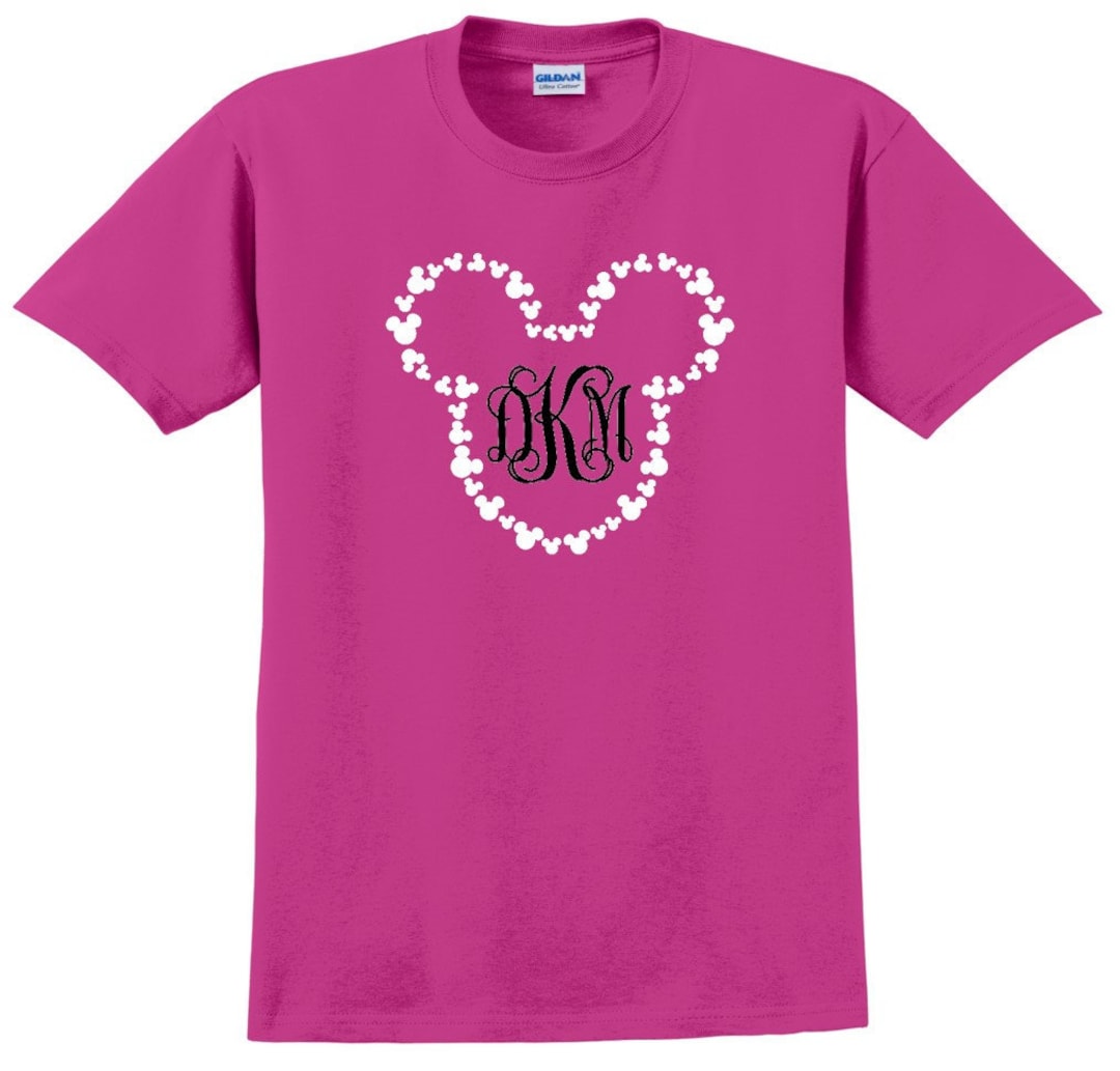 Disney Shirt MONOGRAM Mickey Disney Vacation Group Shirts - Etsy