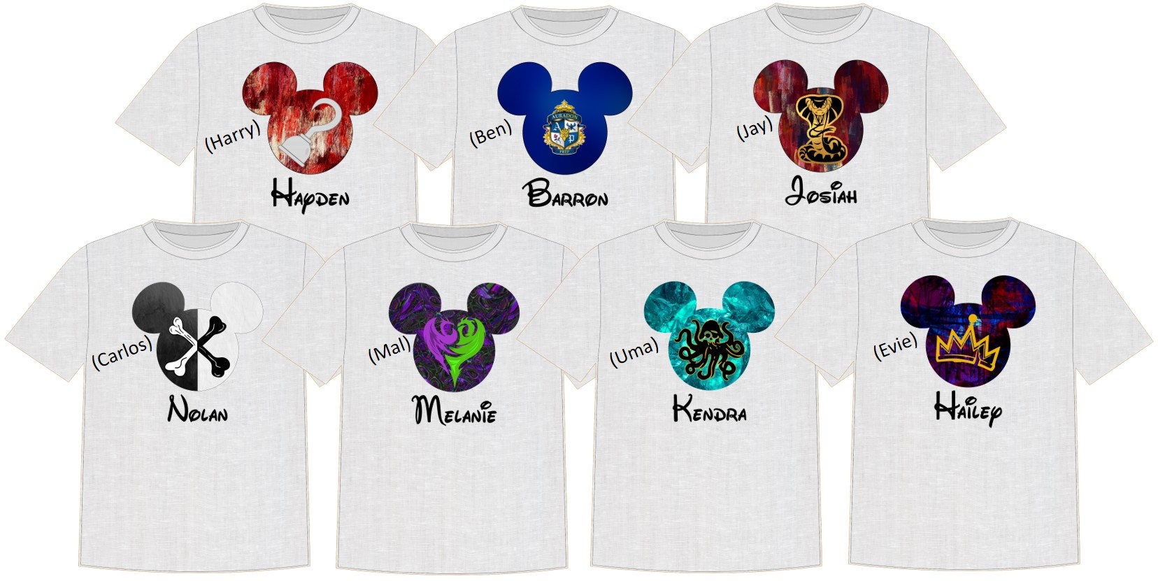 Disney Shirt DESCENDANTS Disney Vacation Disney Group Shirts | Etsy