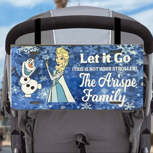 Disney Inspired Stroller Tag, Stroller Tag, Themed Stroller Tag, Frozen ...