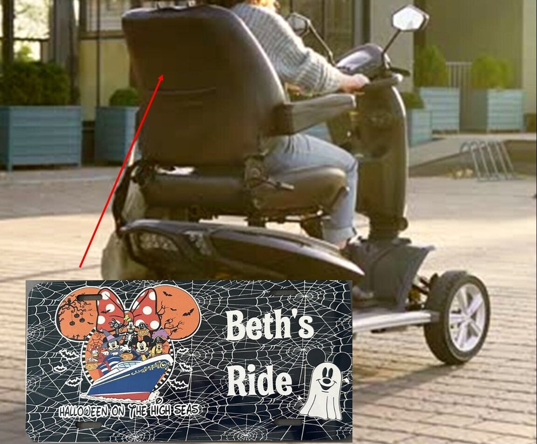 Disney Adult Scooter Tag Attaches at Back of Seat - Etsy